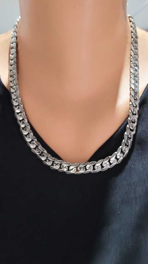 925 Ayar Gümüş Gurmet Zincir Erkek Kolye | NUSRETTAKI