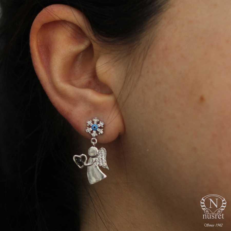 925 Ayar Gümüş Perili Küpe | NUSRETTAKI